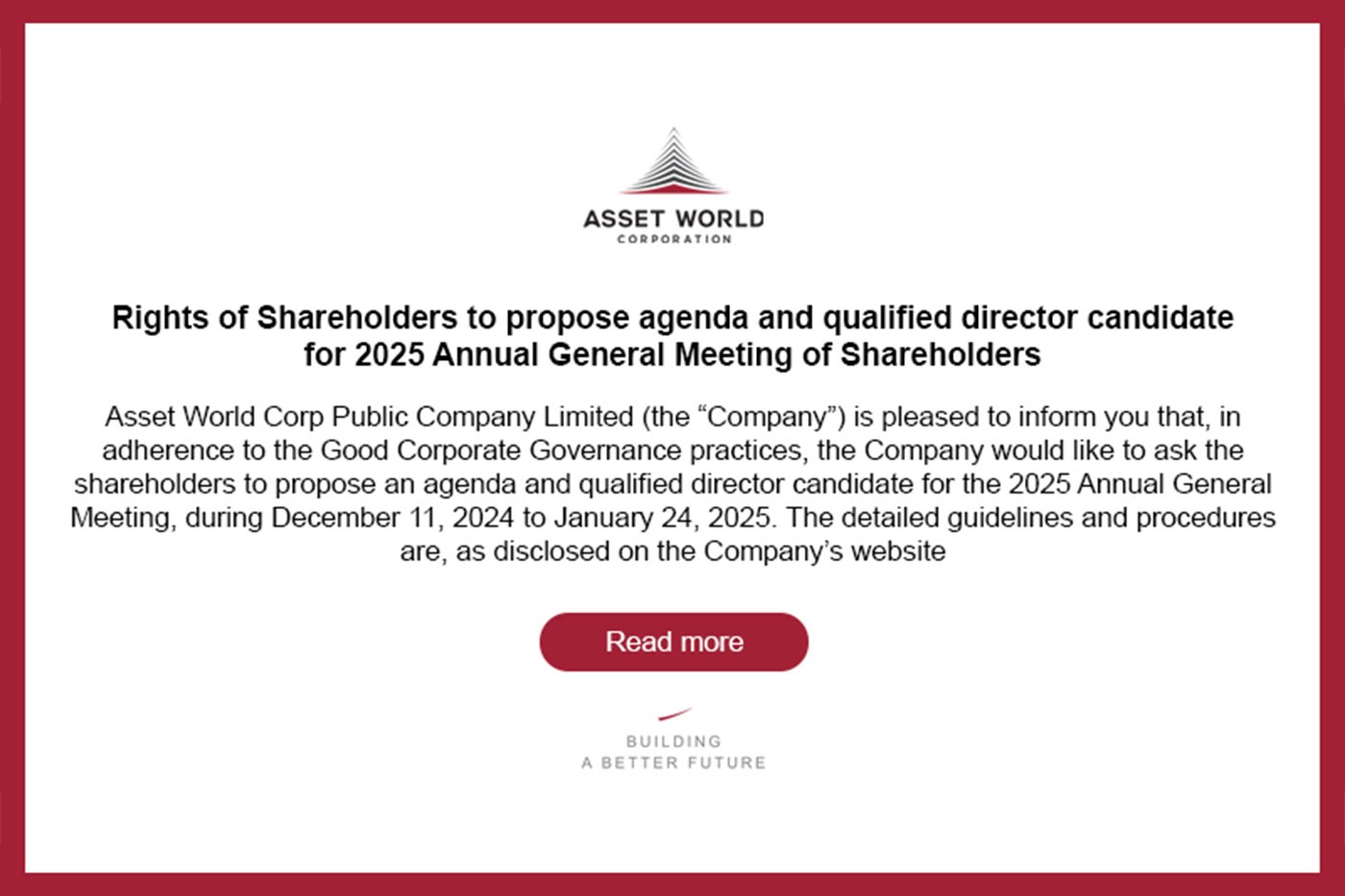 Asset World Corporation